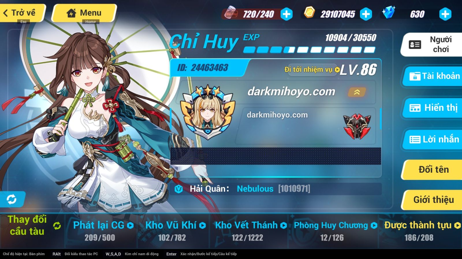 Acc Honkai Impact 3 ID 8795 - Shop acc Honkai impact 3, Honkai star ...