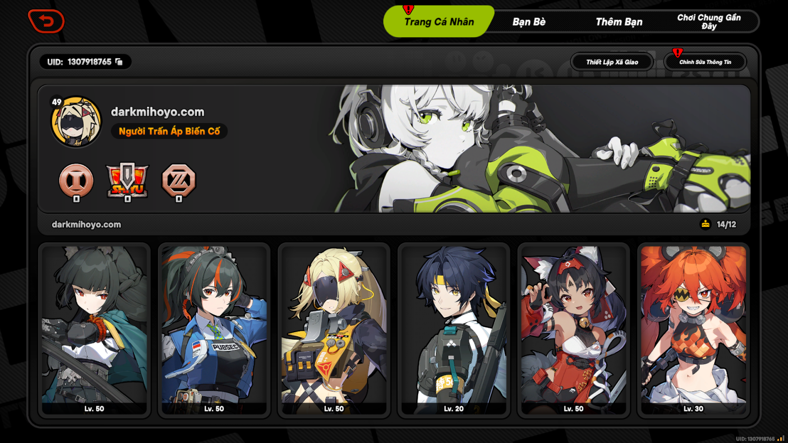 Acc Zenless Zone Zero ID 9398 - Shop Honkai impact 3, Honkai star rail ...